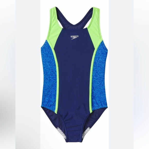 Speedo | Swim | Speedo Blue And Green One Piece Swimwear Sporty Design ...